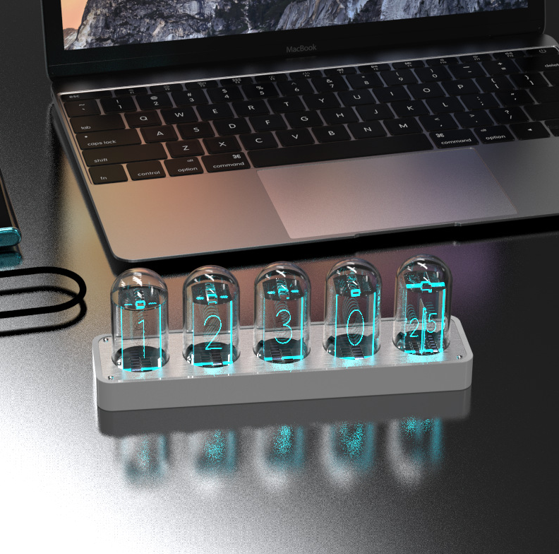 NIXIE Light Tube Clock｜Five Light Tube Version – Nordeco TW